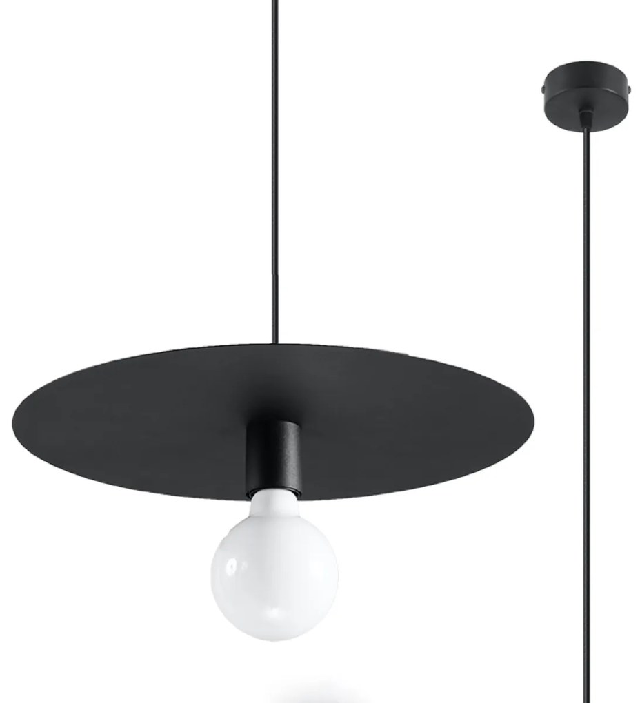 Sollux Lighting Závěsné svítidlo FLAVIO černé