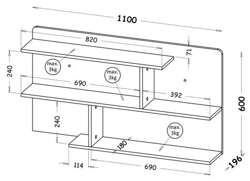 Police Arletta 12, bílá