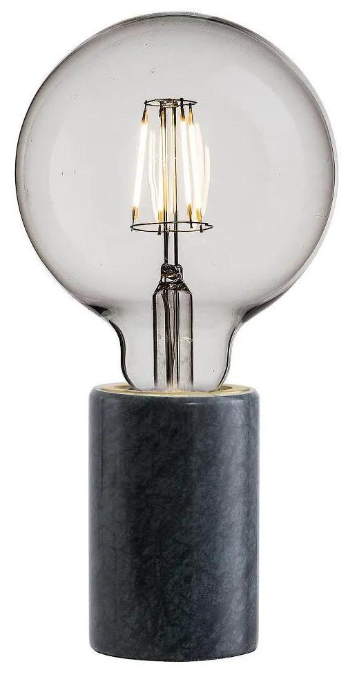 Designová mramorová stolní lampa NORDLUX Siv černá