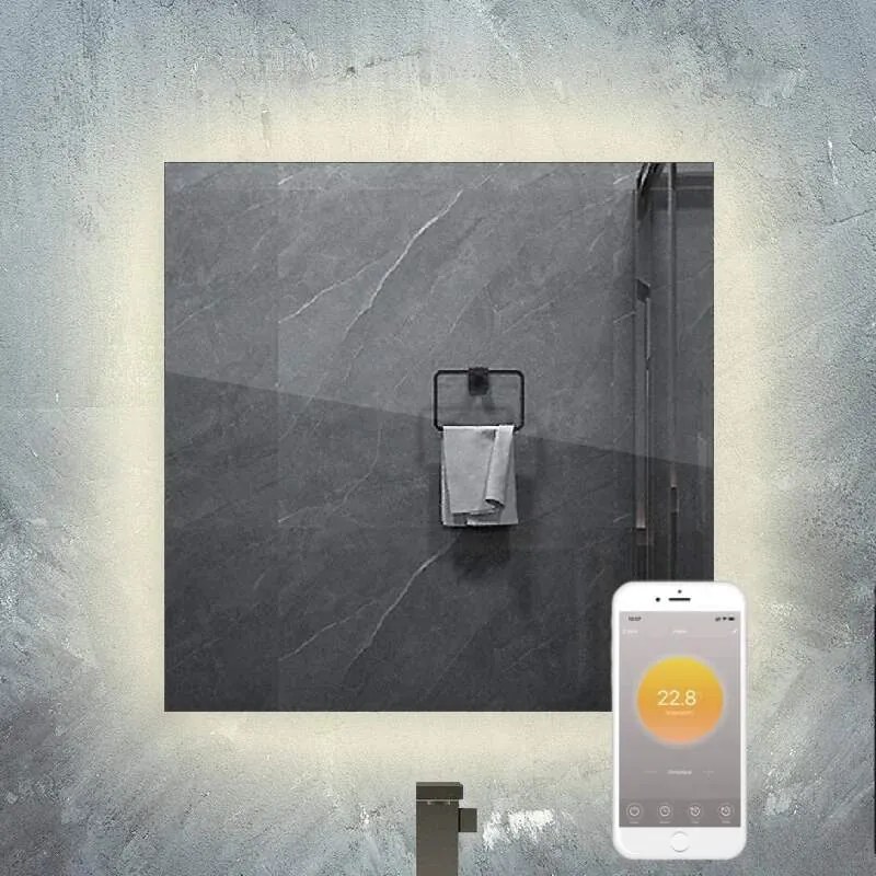 Zrcadlový infrapanel ByeCold 320 W, 60 × 60 cm, LED