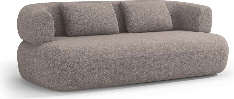 Světle hnědá pohovka z textilie bouclé 178 cm Jenny – Micadoni