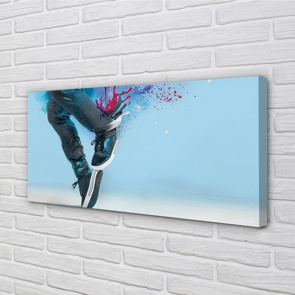 Obrazy na plátně Nohy barevné Ciapki 120x60 cm