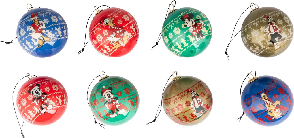 Disney Vánoční ozdoby, 8-teilig (Mickey Mouse)