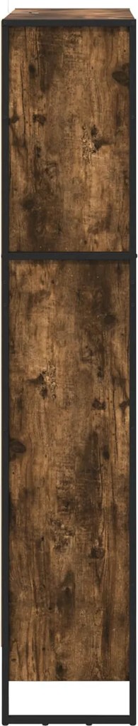 Knihovna 80 x 30 x 155 cm Kompozitní dřevo Kouřový dub 3403006