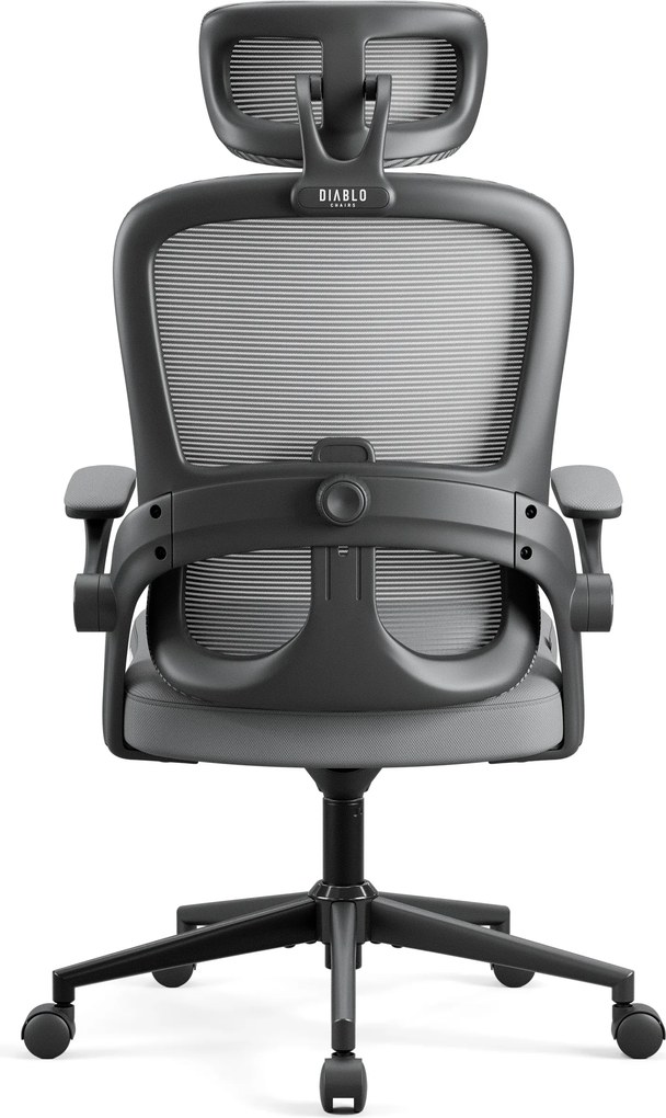Ergonomická kancelářská židle šedá Normal Size: Diablo V-Light