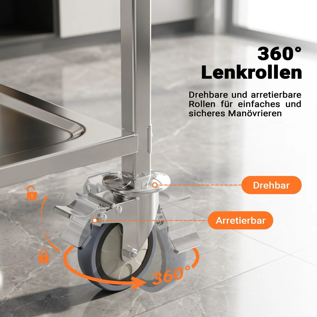 Servírovací vozík XPOtool – 150 kg (61906)