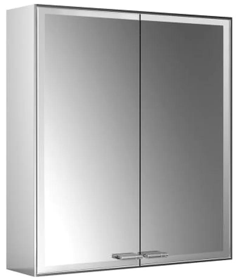 Emco Prestige 2 - Nástěnná zrcadlová skříň 588 mm se světelným systémem, zrcadlová 989708001