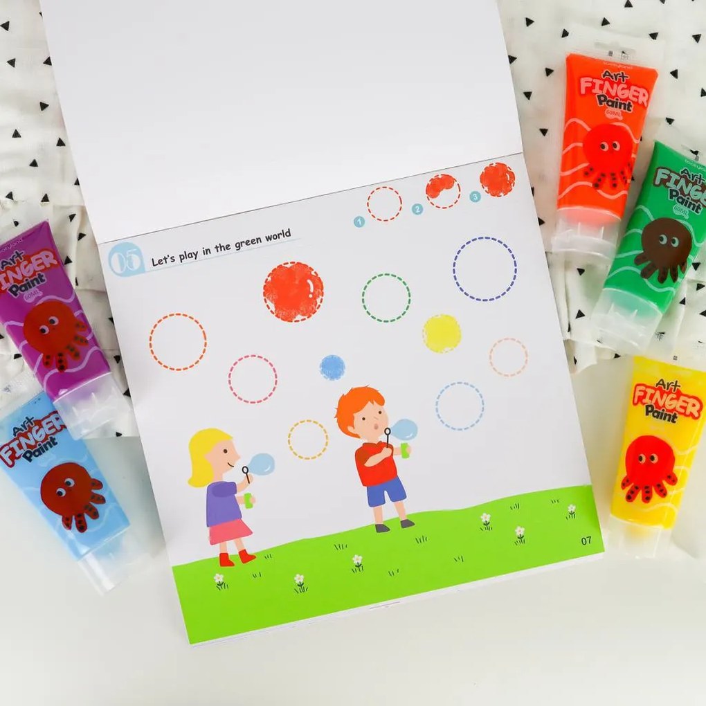 Tookyland Malování prstovými barvami Level 2 Umělec 30 listů