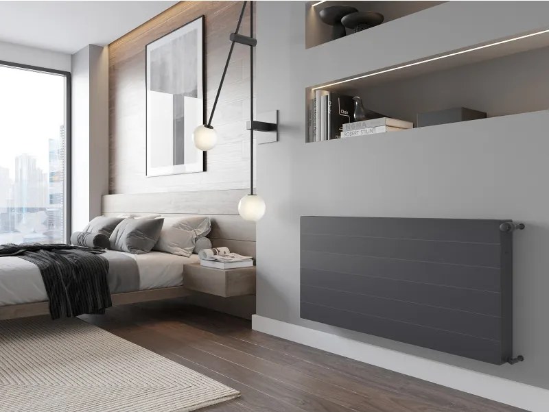 Mexen, panelový radiátor Mexen Line CL22 600 x 500 mm, boční připojení, 791 W, antracit - W422L-060-050-66
