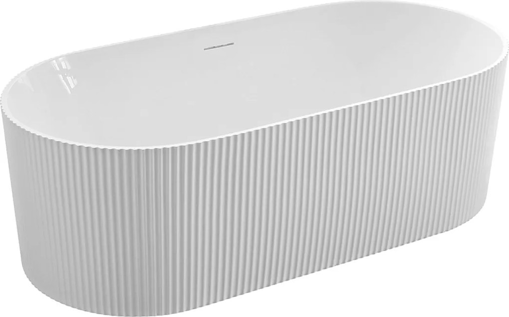 Aqualine Aqualine, TURIA volně stojící vana 170x80cm, bílá, E2780