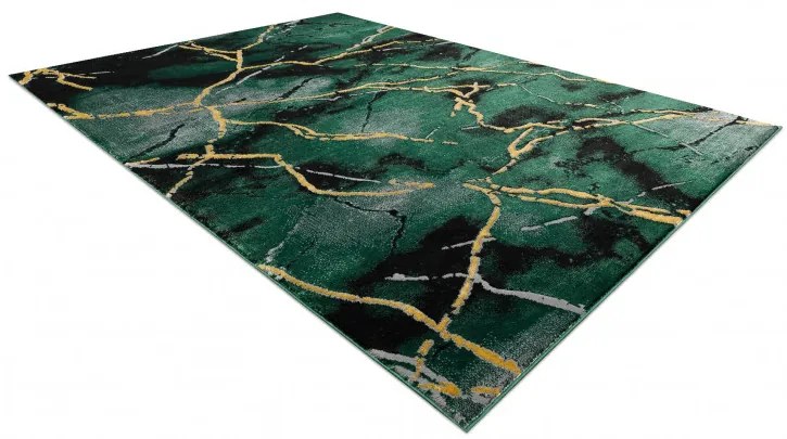 Dywany Łuszczów, Kusový koberec Emerald 1018 green and gold, 140x190, zelená, kancelář