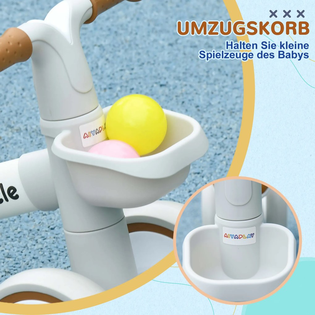AIYAPLAY dětské balanční kolo hnědobílé