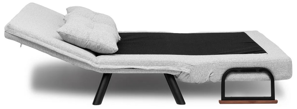 Designová rozkládací sedačka Hilarius II 133 cm šedá