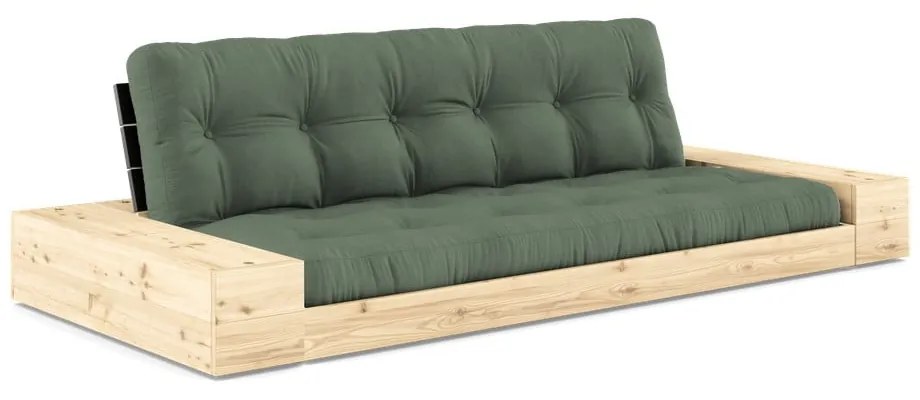 Zelená rozkládací pohovka 244 cm Base – Karup Design