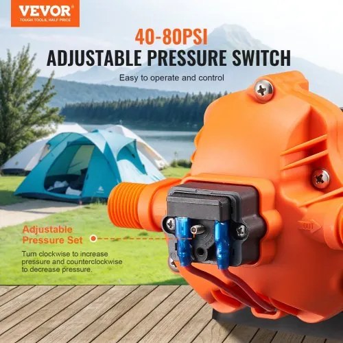 12 V membránové čerpadlo 13,2 l/min 13,25 l/min 3komorový tlakový spínač vodního
