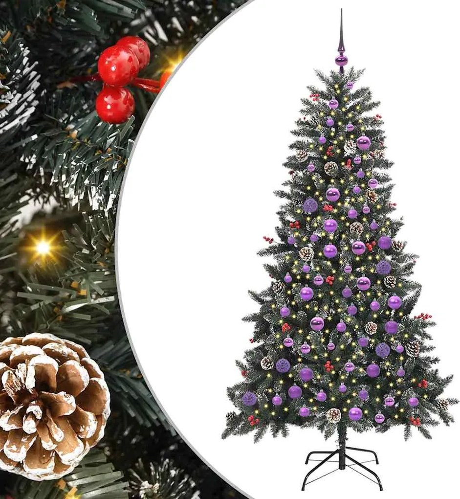 Umělý vánoční stromeček Zelená 180 cm PVC, plast a ocel 3395886