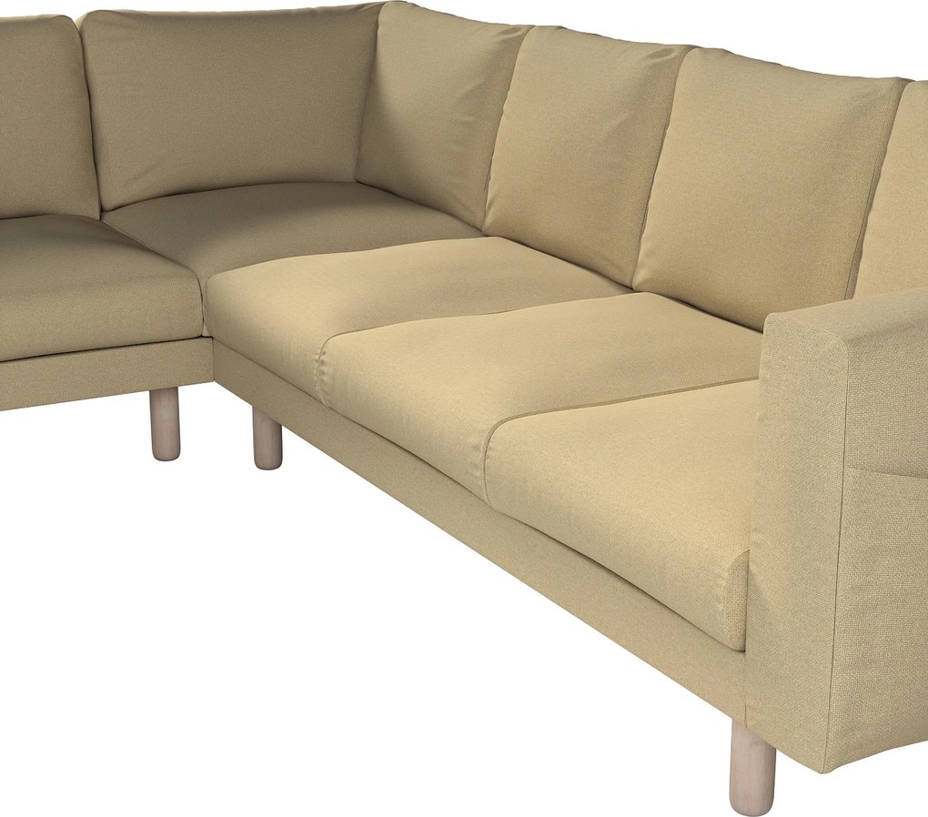 Potah na pohovku IKEA Norsborg rohová 5-místná barva zelená látka pletený vzor