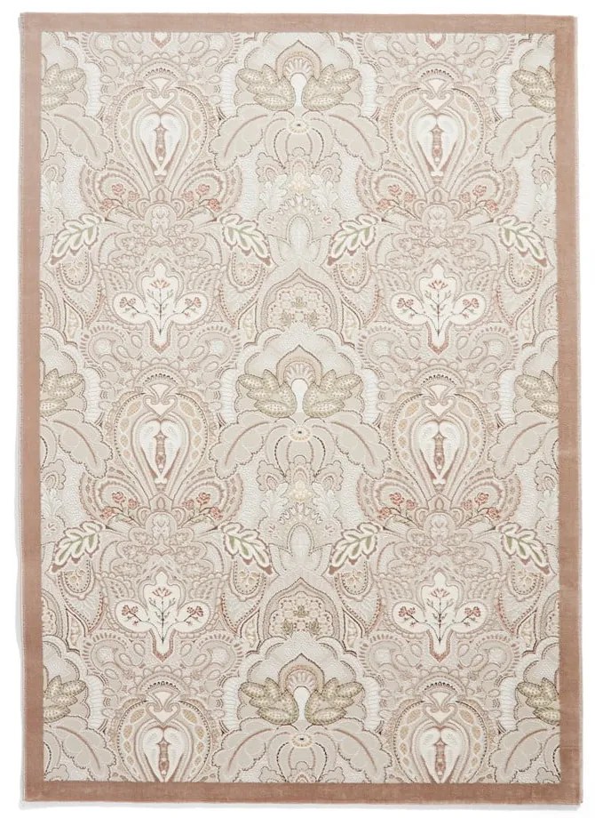 Krémový koberec 120x170 cm Damask Bronze – Think Rugs