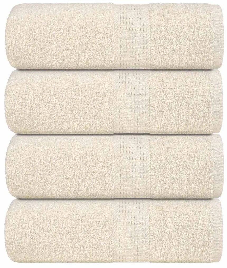 Ručníky FROGN 4 ks krémové 30x30 cm 360 g/m² 136993