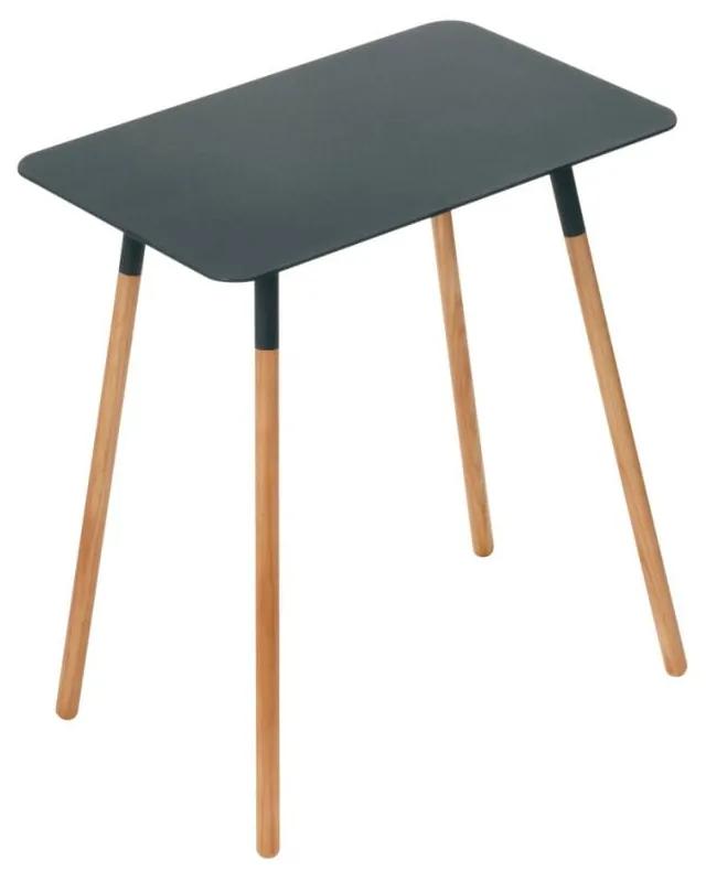 Černý odkládací stolek YAMAZAKI Plain, 45 x 30 cm