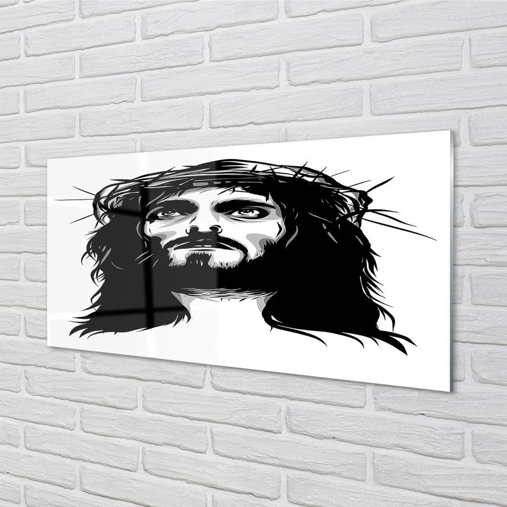 akrylový obraz Ilustrace Ježíše 140x70 cm