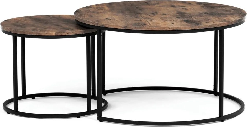 Konferenční stolek 80x80x45cm AF-3002 OLW, mdf, old wood