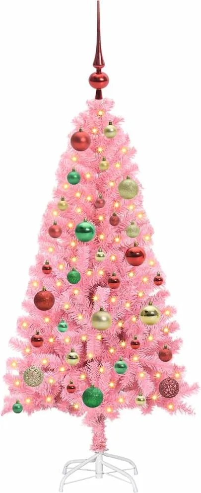 Vánoční stromeček Růžová 120 cm PVC 3396415