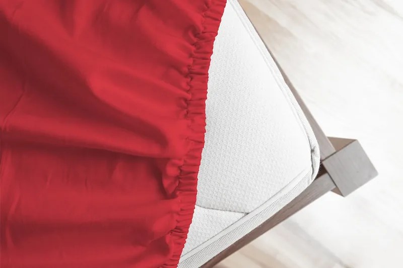 Matějovský napínací prostěradlo jersey Červené na matraci: 120 x 200 cm