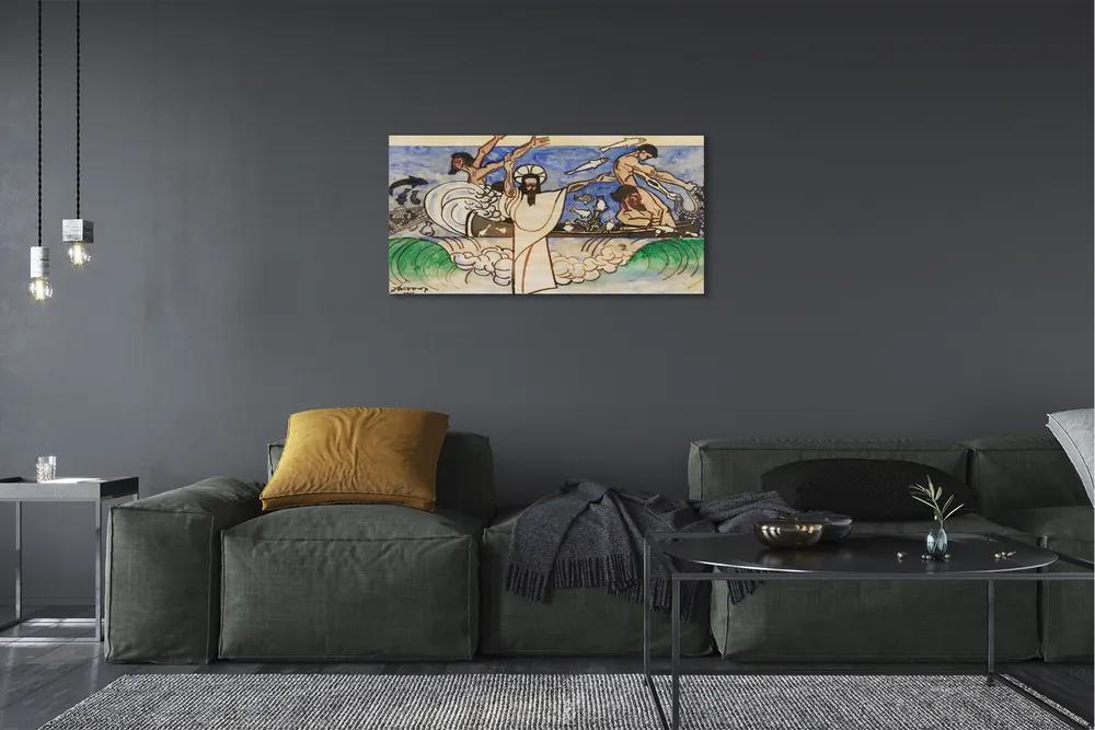 Obrazy na plátně Ježíšovo skica sea 140x70 cm