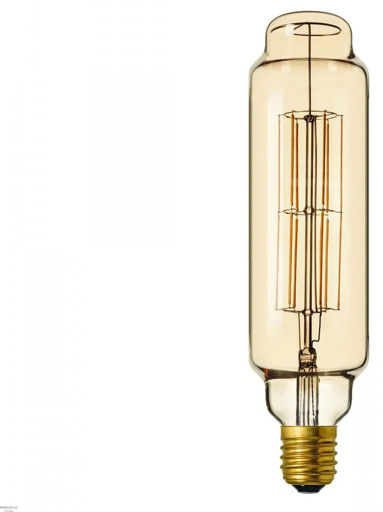 Calex Giant Tower Lamp, designová filament žárovka se zlatým sklem, 11W LED 2100K E27 stmívatelná, výška 32cm
