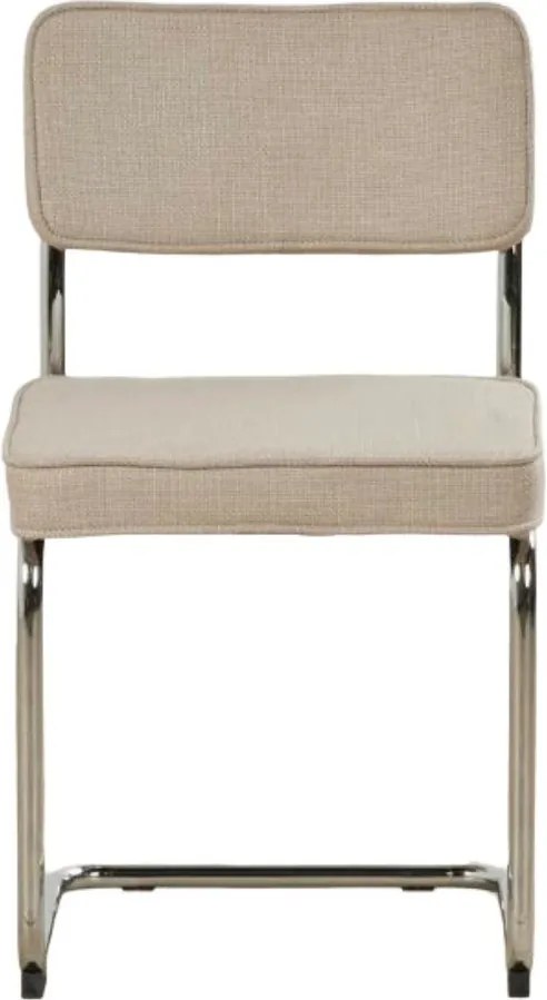Béžová čalouněná houpací jídelní židle Rupert – Unique Furniture