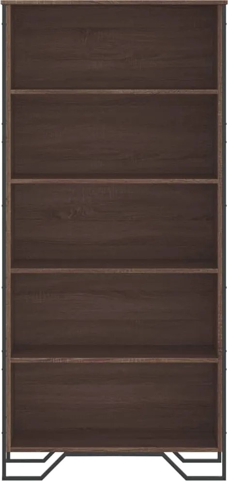 Knihovna hnědý dub 80 x 31 x 169 cm kompozitní dřevo 3295316