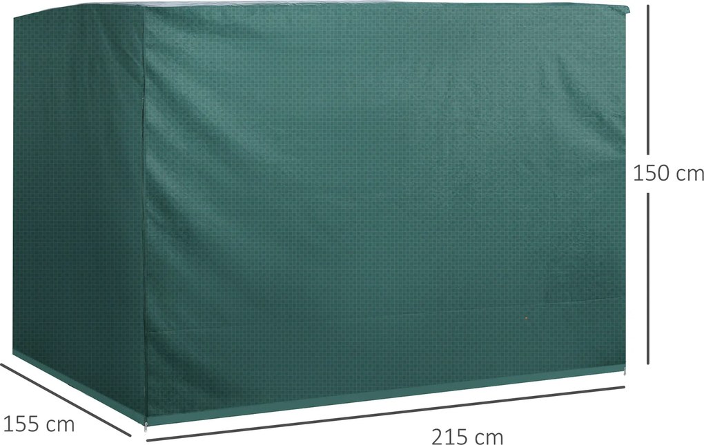 Ochranná plachta Outsunny® nepromokavá s UV ochranou 215x155x150cm pro nábytek a zahradu | Aosom.de