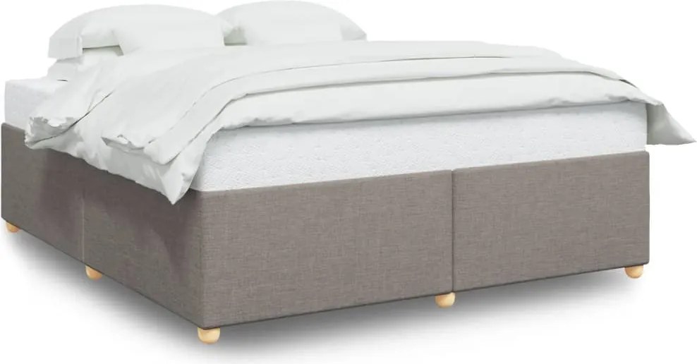 Rám postele bez matrace taupe 180 x 200 cm textil 3284754