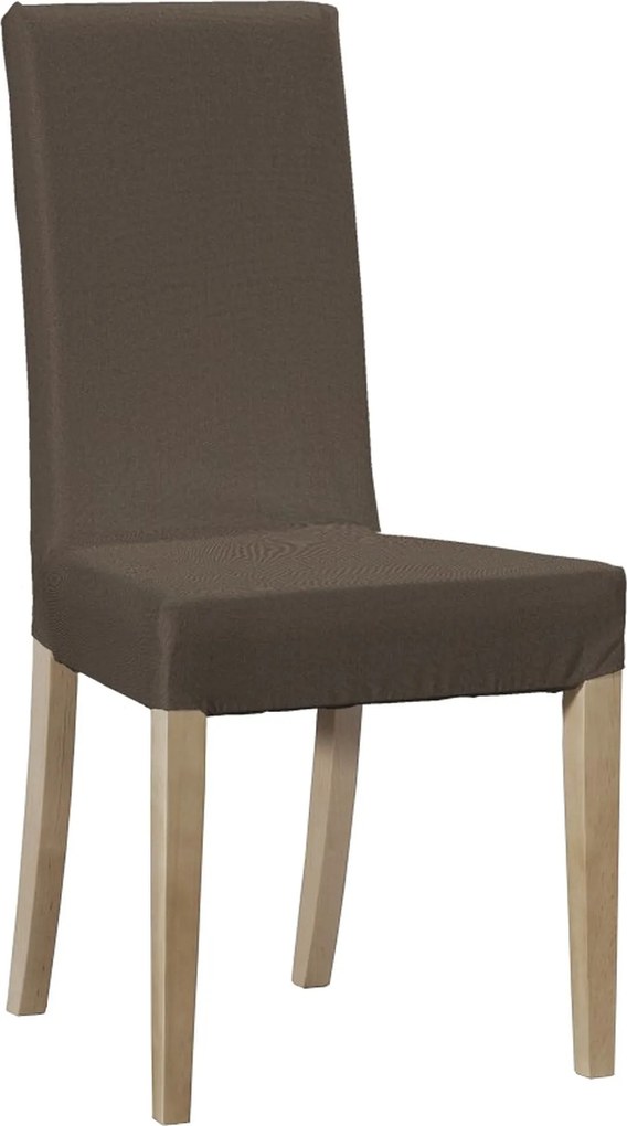 Potah na židli IKEA Harry, krátký barva hnědá látka pletený vzor