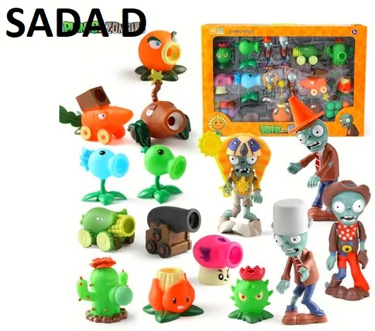 Silikonové figurky ze hry Plants vs Zombies 2 Set: sada D