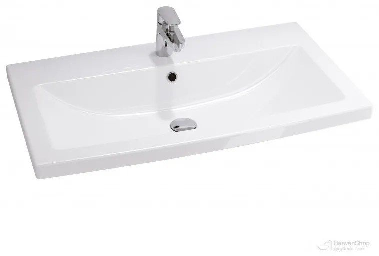 Cersanit Tirso, závěsná umyvadlová skříňka 794x447x572 mm + keramické umyvadlo, béžová matná, S801-543