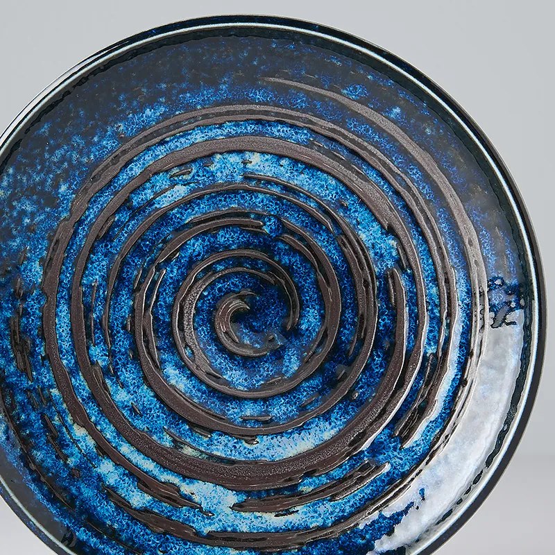 MIJ Mělký předkrmový talíř Copper Swirl 17 cm
