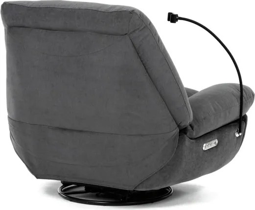 Polohovací křeslo šedé, elektrické TV-7089 GREY2