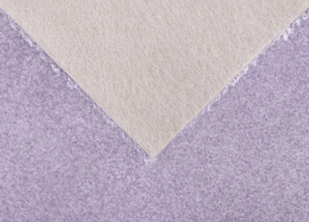 Condor Carpets, Metrážový koberec Carousel 113, na míru, šíře 4m, fialová, filc, dětský pokoj