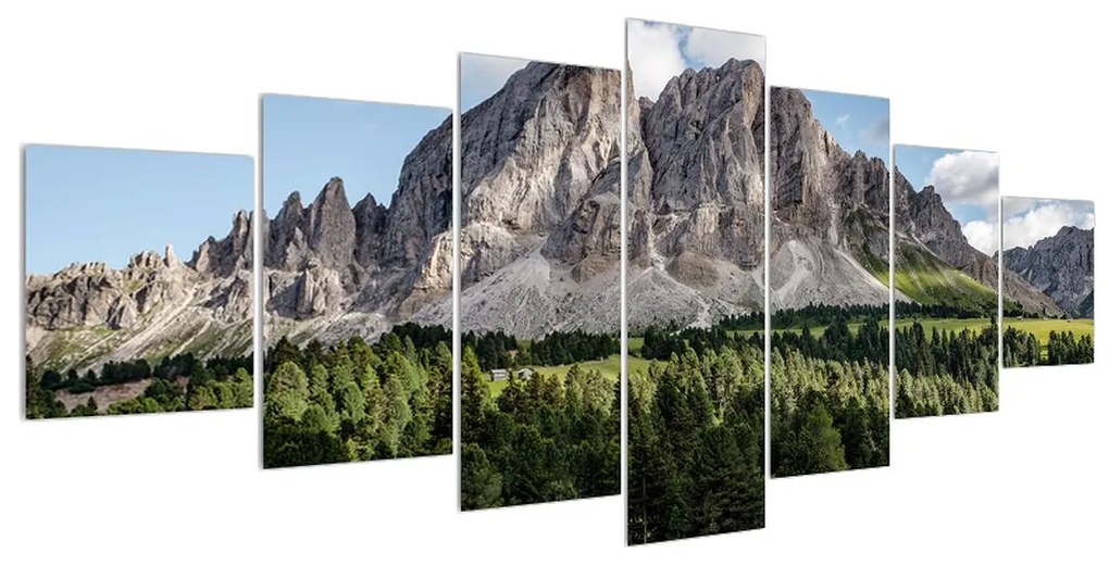 Obraz horské krajiny  (210x100 cm)