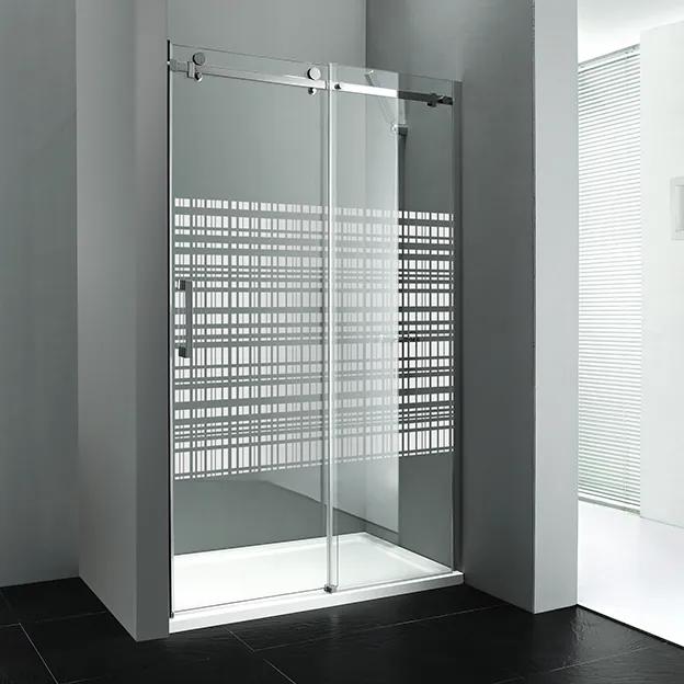 GELCO - DRAGON sprchové dveře 1200mm, sklo CANVAS, pravé (GD4512SR)