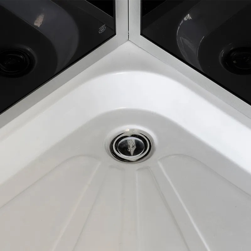 BPS-koupelny Sprchový box WSH309A GREY 80x80