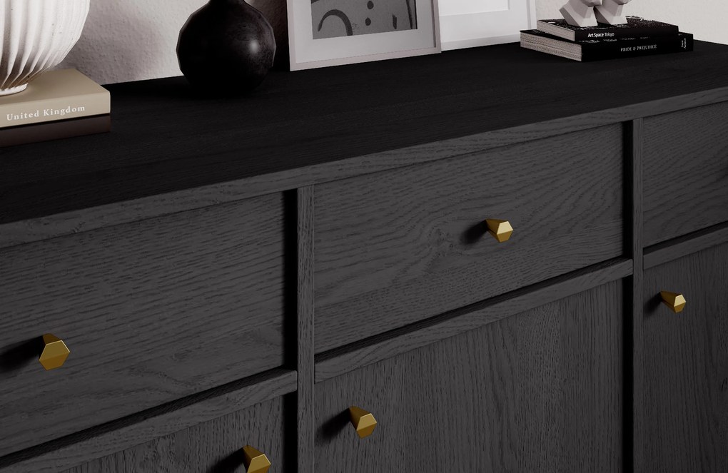 ADRK Furniture Komoda 3D 3S Tili ADRK-CHES-TIL-3D-3S-B