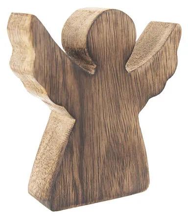 Dřevěný anděl MANGO 10 cm