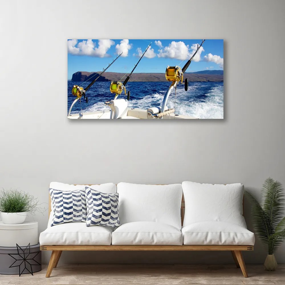 Obraz na plátně Rybaření Moře Krajina 140x70 cm