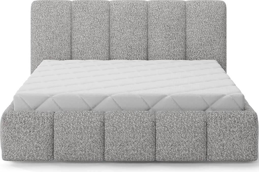 Postel Edvige + Dřevěný rám + plynový výtah + kontejner 180x200