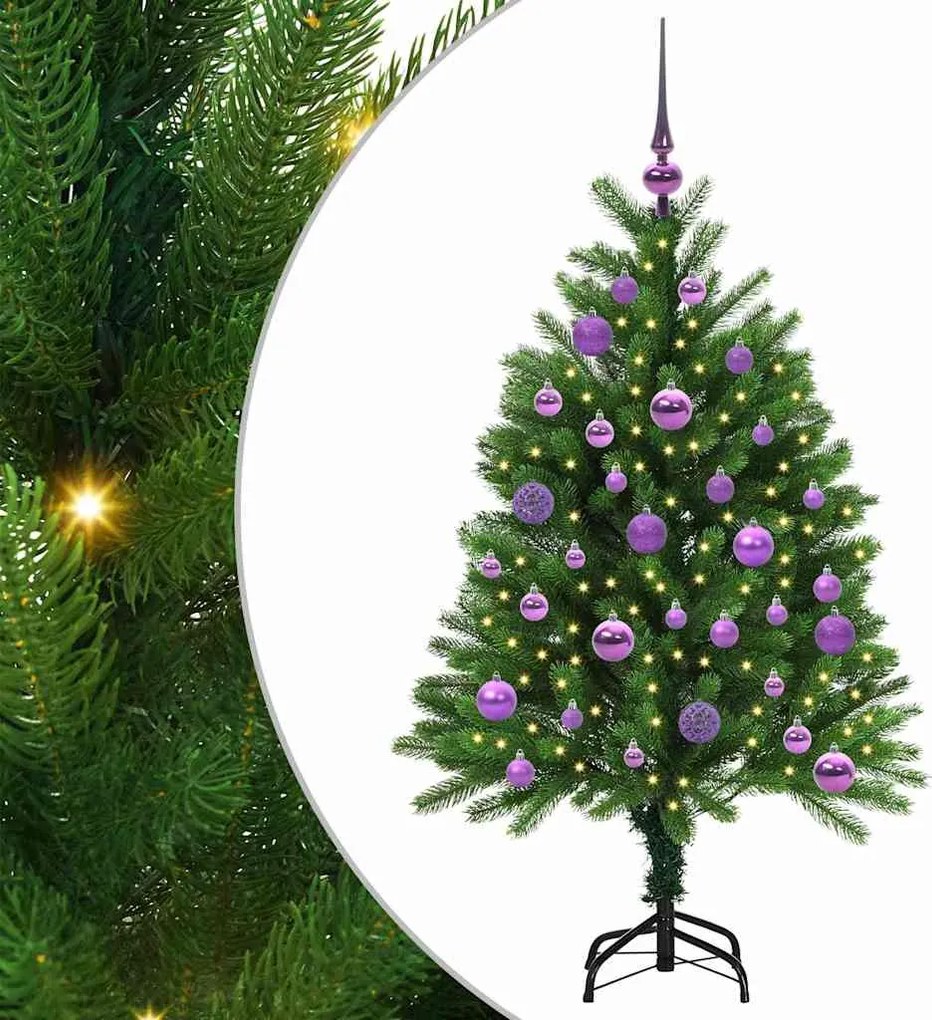 Vánoční stromeček s 150 LED diodami s stojanem Zelená 120 cm PE 3396315