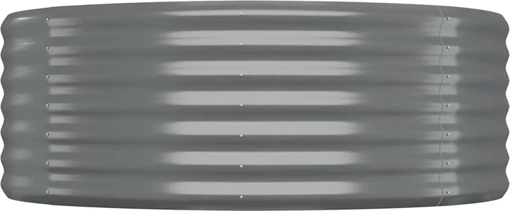 Vyvýšený záhon pozinkovaná ocel 507x100x36 cm šedý 319009