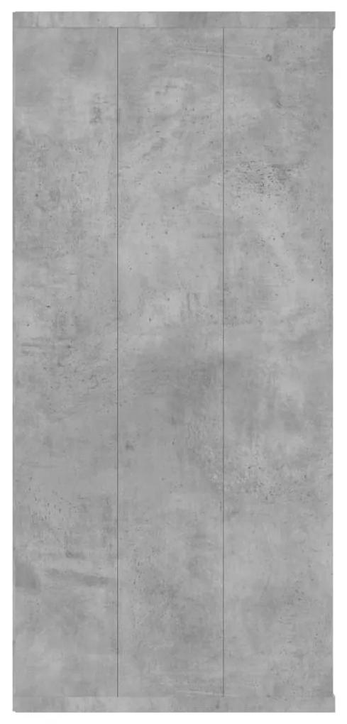 vidaXL Knihovna/příborník betonově šedá 66x30x98 cm dřevotříska
